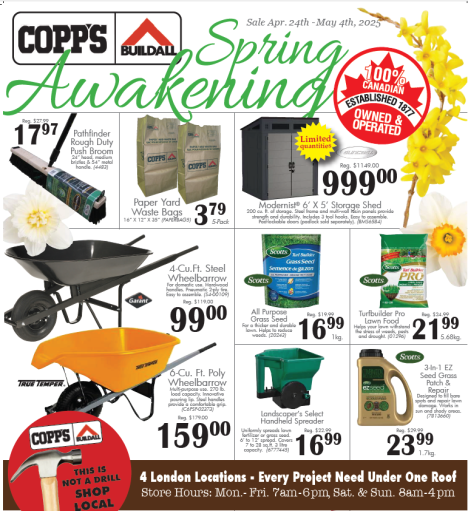 Copp's Buildall - London's Local Hardware & Building Supply Specialists