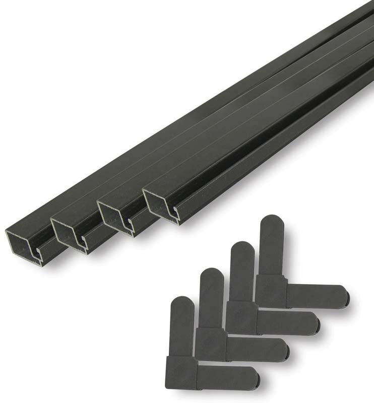 Window Screen Frame Kit, 48" x 48" max, BROWN (incl frame, corners ...