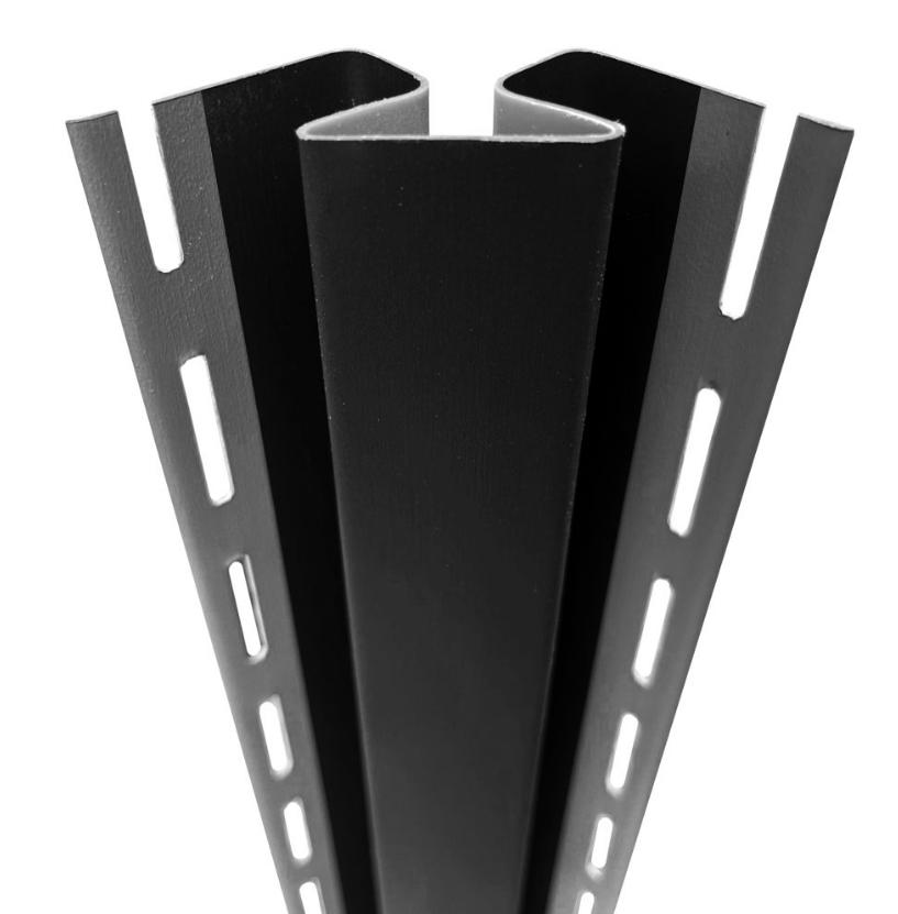 Inside Corner, 7/8", West Ridge, BLACK, 10 ft length, for Vinyl Siding ...