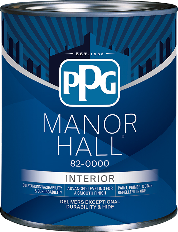 Paint, Interior, Acrylic Latex, MANOR HALL, Satin, Ultra-Deep Base, 3. ...